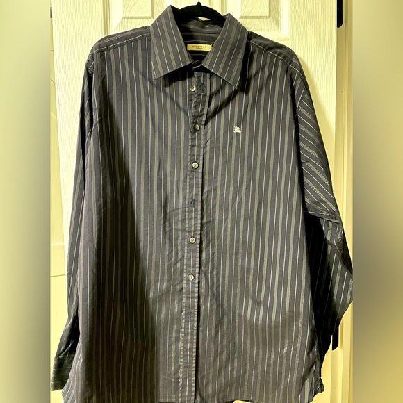 Burberry | Shirts | Burberry Button Down Shirt Mens Size 743 Black ...